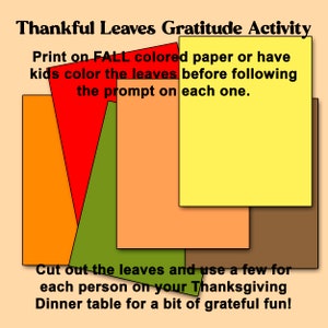 Thankful Leaves Craft: Counting Blessings Activity Pages (PDF Download ...