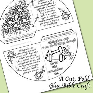 Philippians Chapter 4 Corner Bookmark Coloring Activity | 4 Designs ...