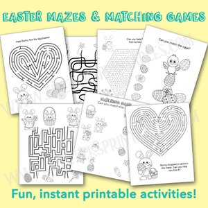 Easter Coloring and Activity Pages | Bunnies, Chicks and Easter Egg ...