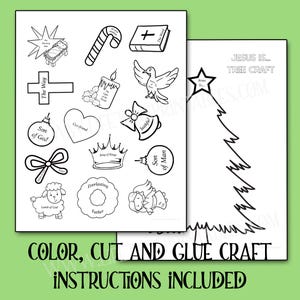 Jesus Is... Christmas Tree Craft: Names for Jesus Sunday School ...