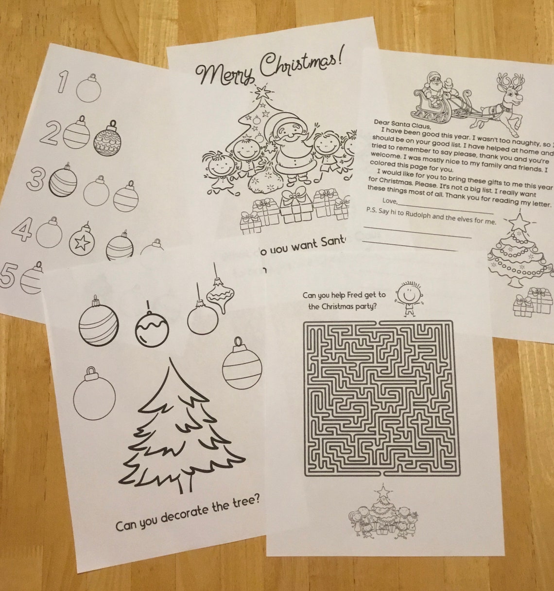 Children's Christmas Activity and Coloring Pages | Learning, Coloring ...