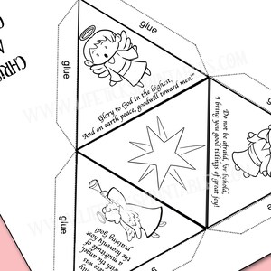 Christmas Angels Ornament Craft: Sunday School Coloring Activity (PDF ...