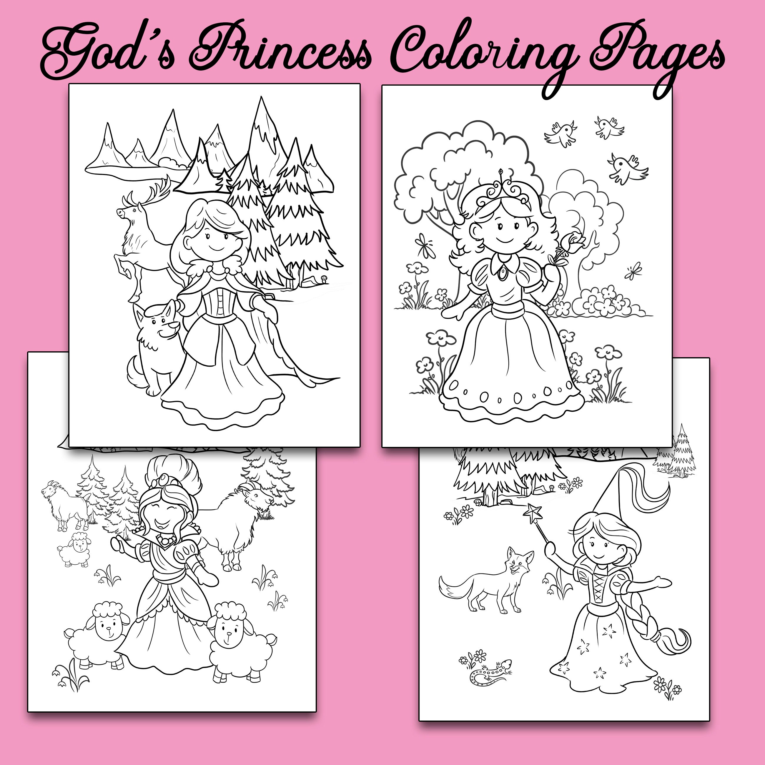 God's Princess Coloring Pages Because Every Little Girl Dreams of Being ...