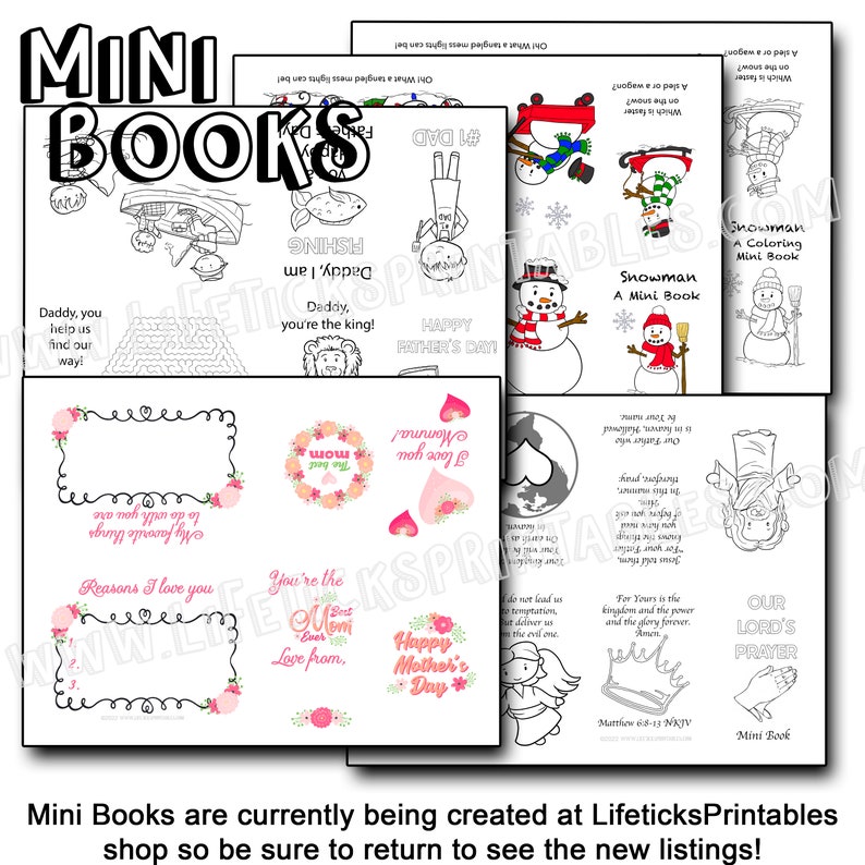 Campfire Coloring Mini Zine Fun Coloring Activity Mini Book Fold Cut ...