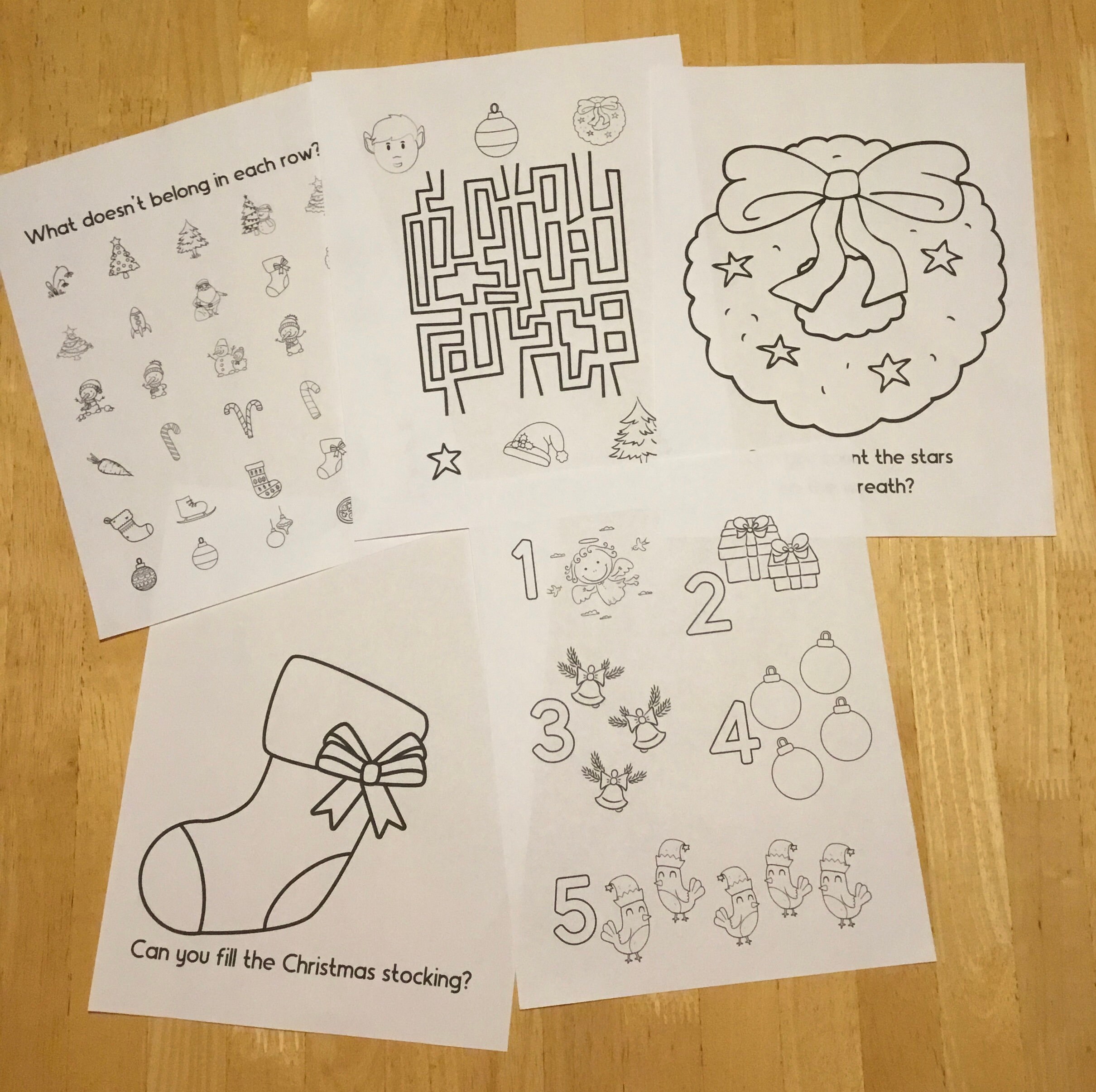 Children's Christmas Activity and Coloring Pages | Learning, Coloring ...