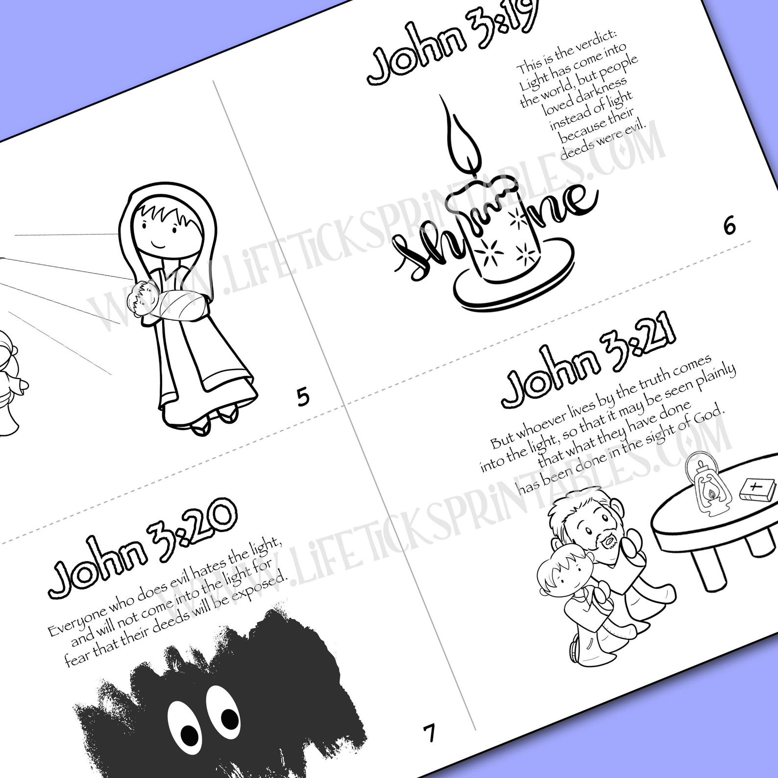 The Good News Small Book Craft | Christian Coloring Activity for Home ...