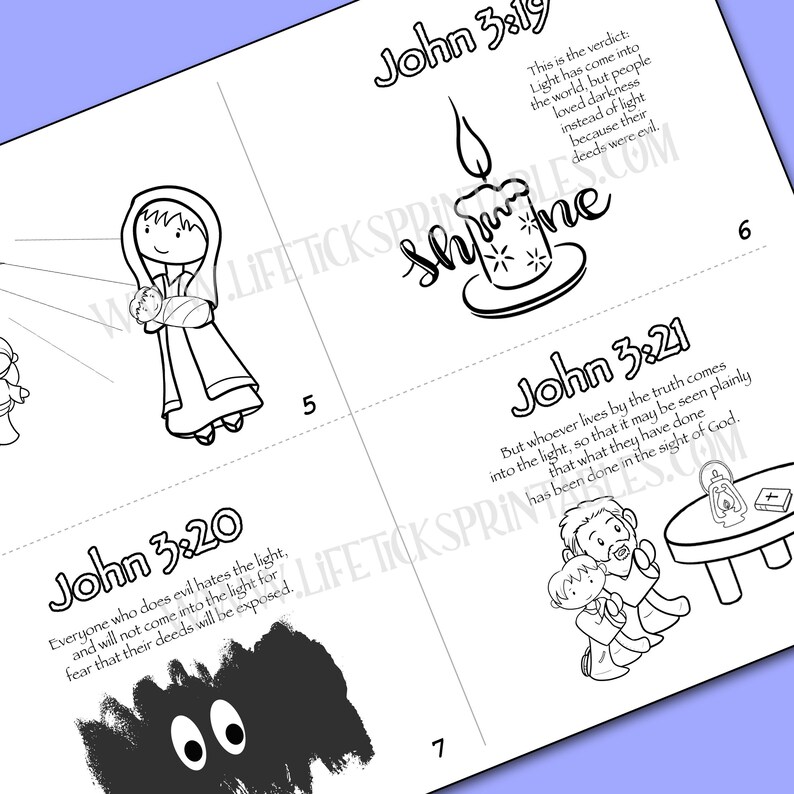 The Good News Small Book Craft | Christian Coloring Activity for Home ...