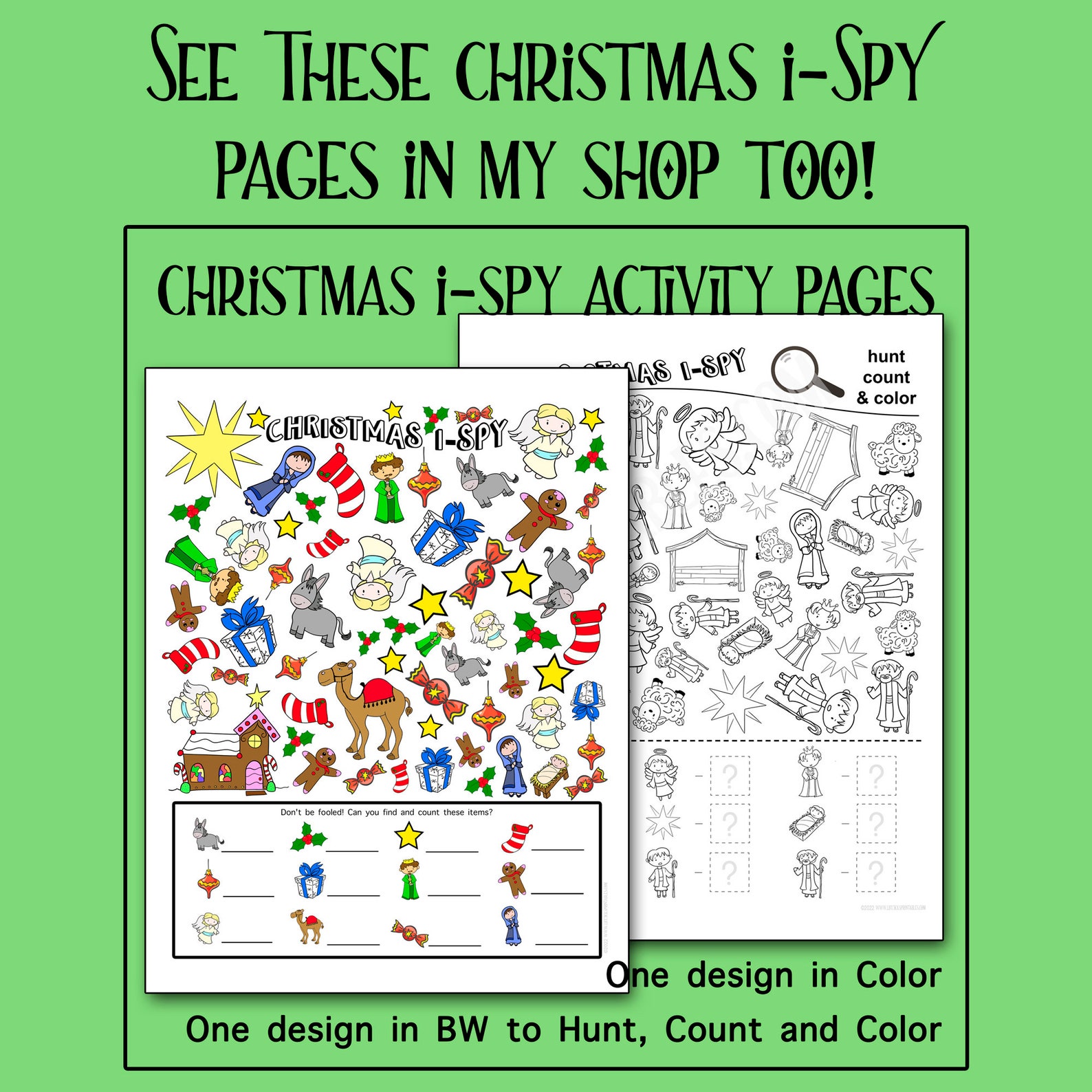 Christmas Nativity Story Coloring Cube Craft: Bible Verse Activity (PDF ...
