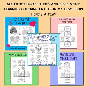 Books of the Bible Coloring Cube Craft: Old and New Testament Activity ...