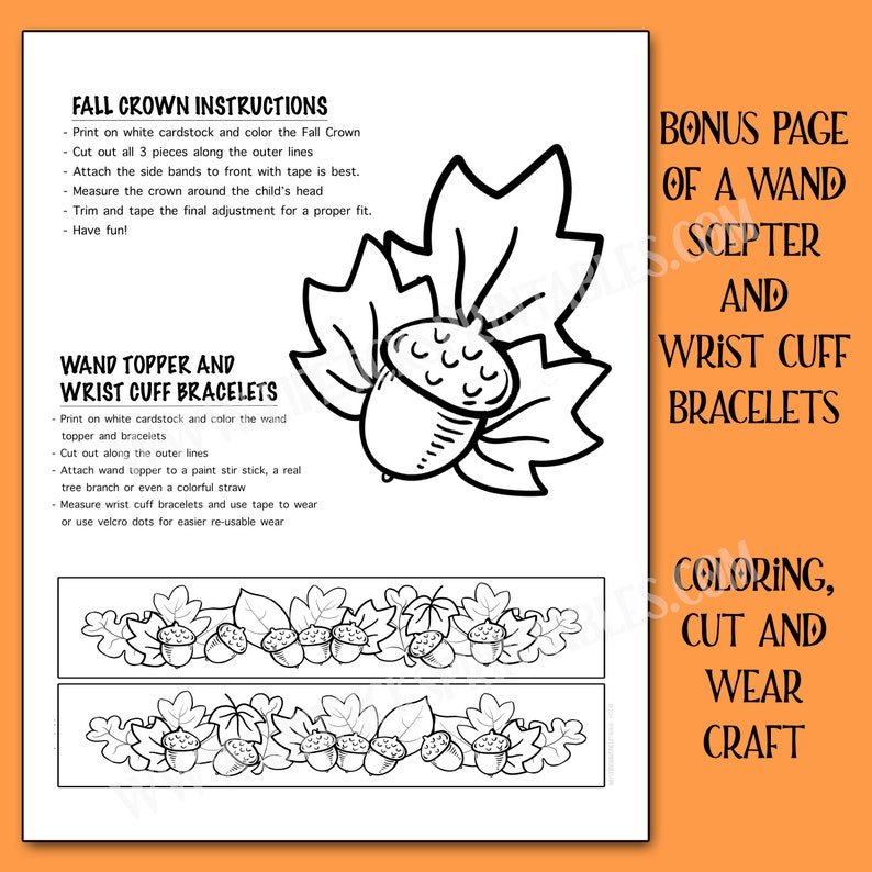 Fall for Jesus Autumn Crown | Color, Cut, Wear Craft | Fall Leaves ...