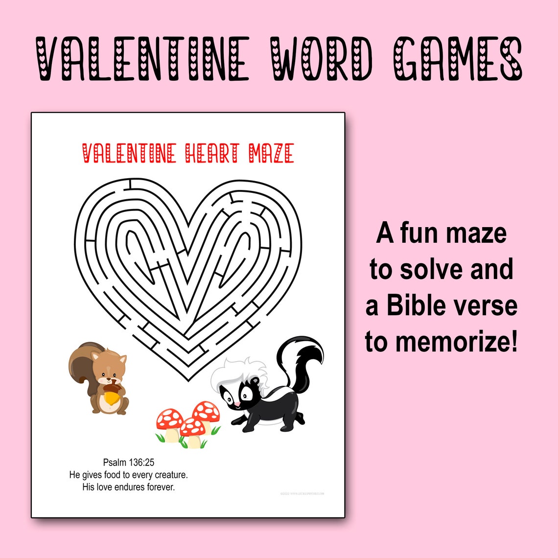 Valentine Word Games | for All Ages | Home, Church School Activity ...