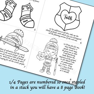 Ephesians 6 Armor of God | A Bible Coloring Craft Small Book Creation ...