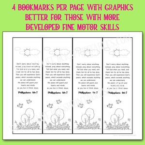 Philippians 4 6-7 Bookmark | Bible Verse Memorization | Home Church ...