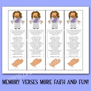 Our Lord's Prayer Bookmark: Coloring Activity and Colored Version (PDF ...