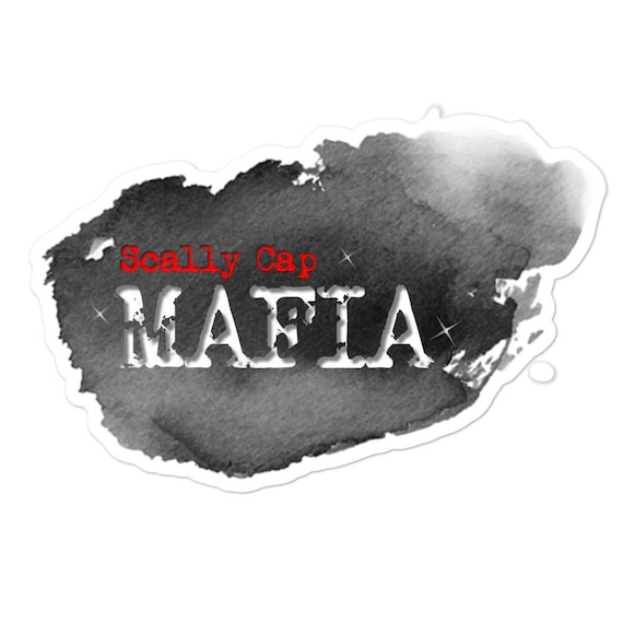Scally Cap Mafia Noir Ink Blot Bubble-free Stickers full | Etsy