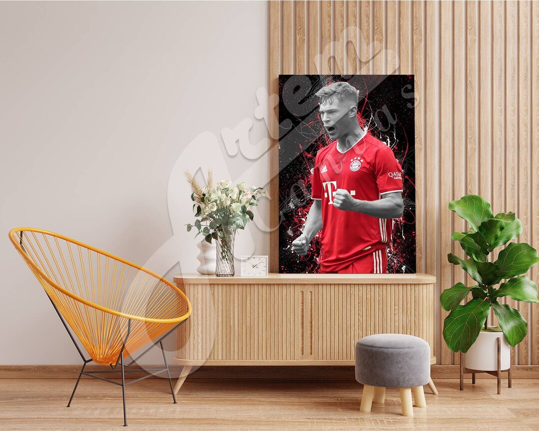 Joshua Kimmich Poster, Soccer Prints, Kids Gift, Home Decor, Gym, Man ...