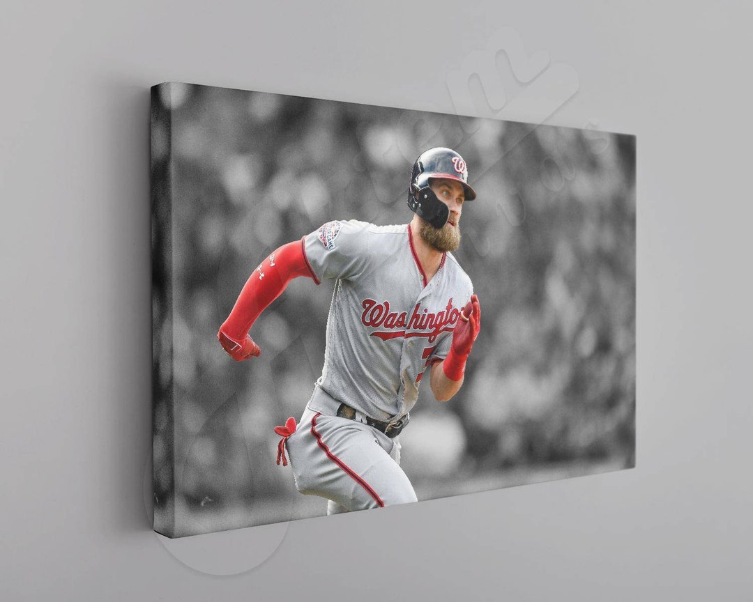 Bryce Harper Poster Wall Art, Baseball Wall Decor, Bryce Harper Poster ...
