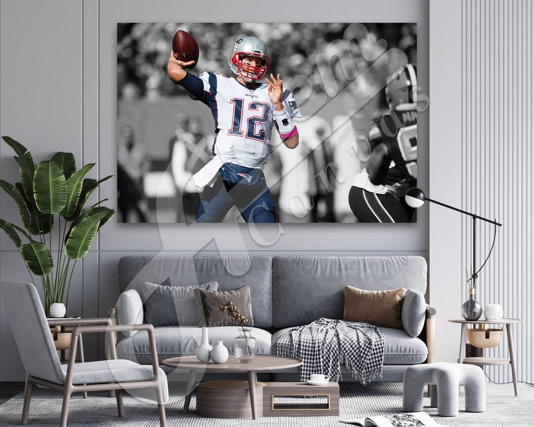 Tom Brady Poster American Football Player Canvas Prints - Etsy