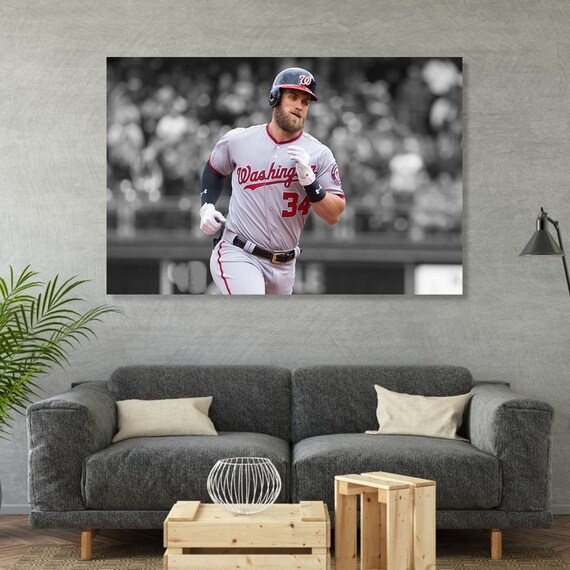 Digital Prints Prints Kids Room Wall Art Bryce Harper Poster Phillies ...