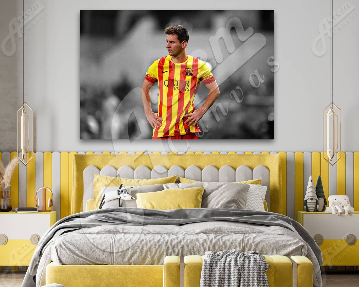 Lionel Messi Rakuten Football Poster Kids Decor Wall Decor - Etsy