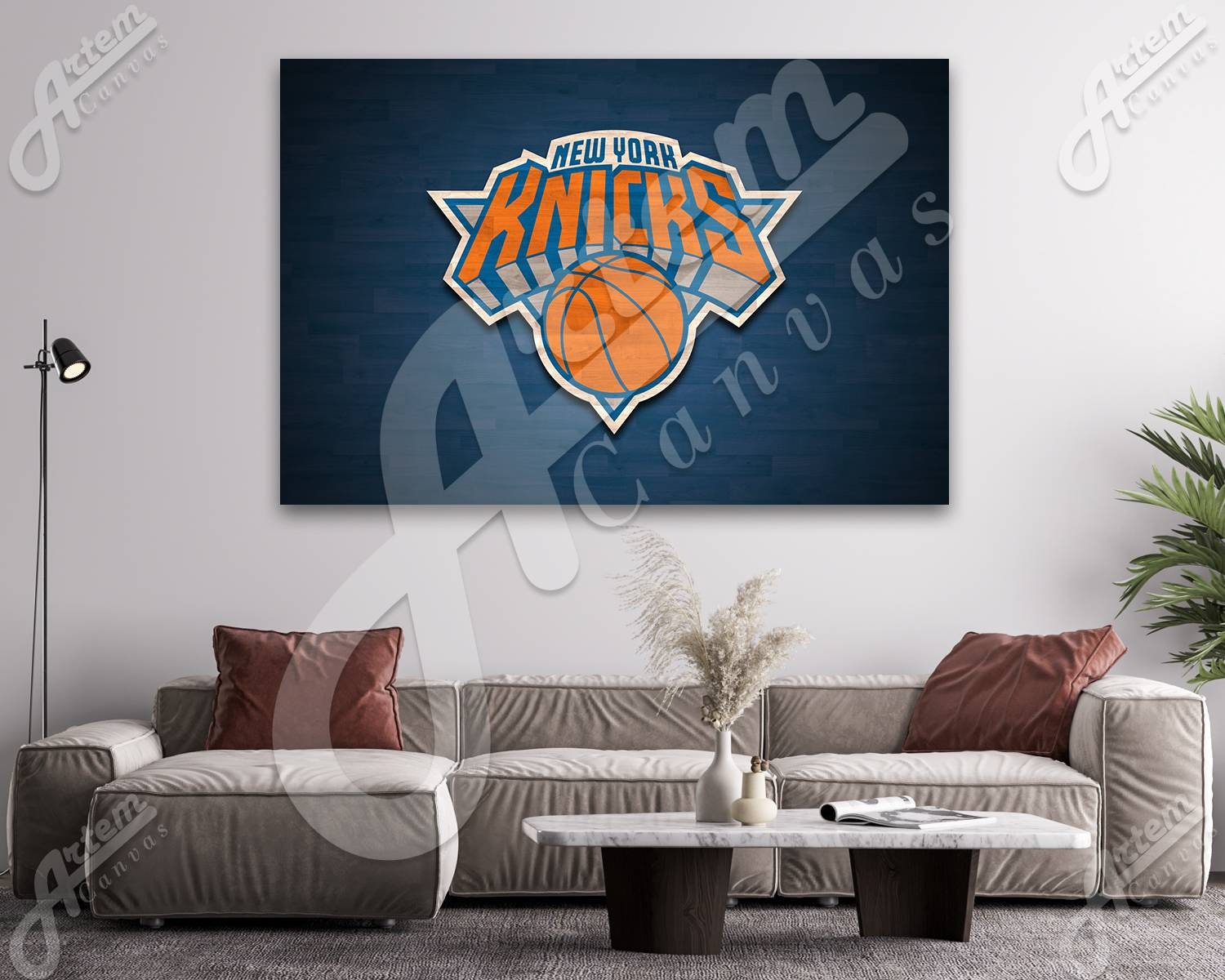New York Knicks Poster, Man Cave, Kids Decor, Wall Decor, Sports Canvas ...