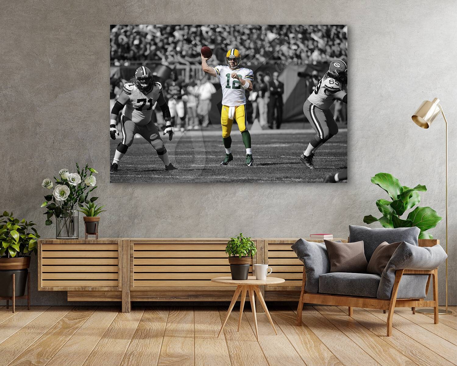 Aaron Rodgers Poster Man Cave Kids Decor Wall Decor Sports - Etsy