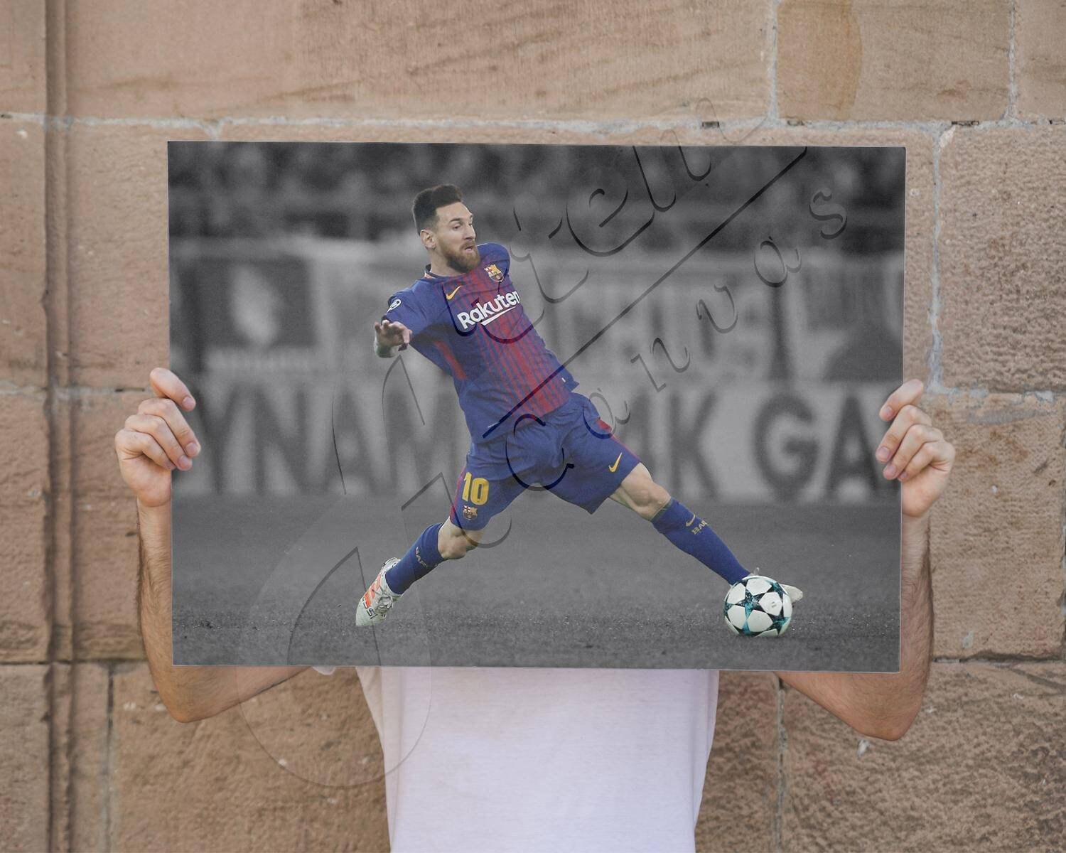 Lionel Messi Rakuten Football, Poster, Kids Decor, Wall Decor, Sports ...