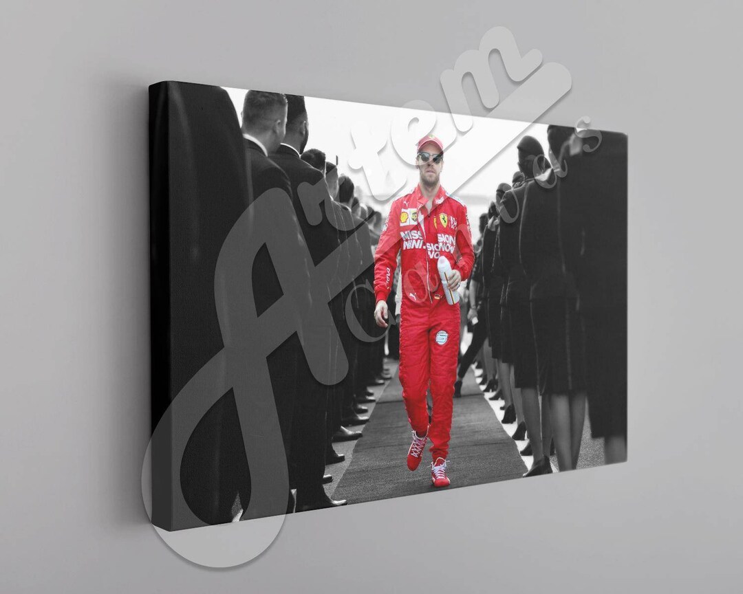 Sebastian Vettel Poster, F1 Wall Art, Car Wall Decor, Office, Man Cave ...