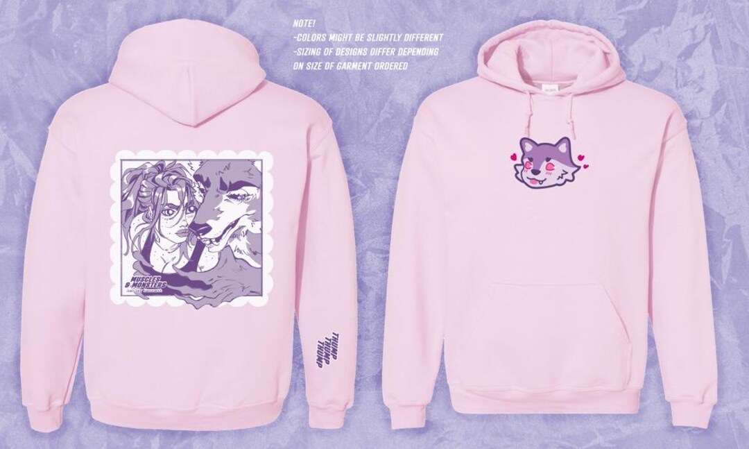 Muscles & Monsters Hoodie- Ashley Bennett (LAST ONE- SMALL) - Etsy