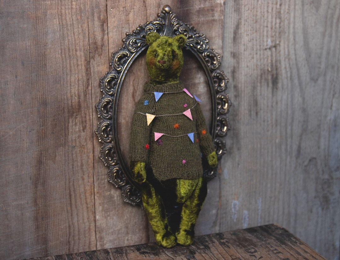 Ooak Teddy Bear, 20 Cm Teddy Bear, Dressed Toy Bear, Teddy Bear in ...