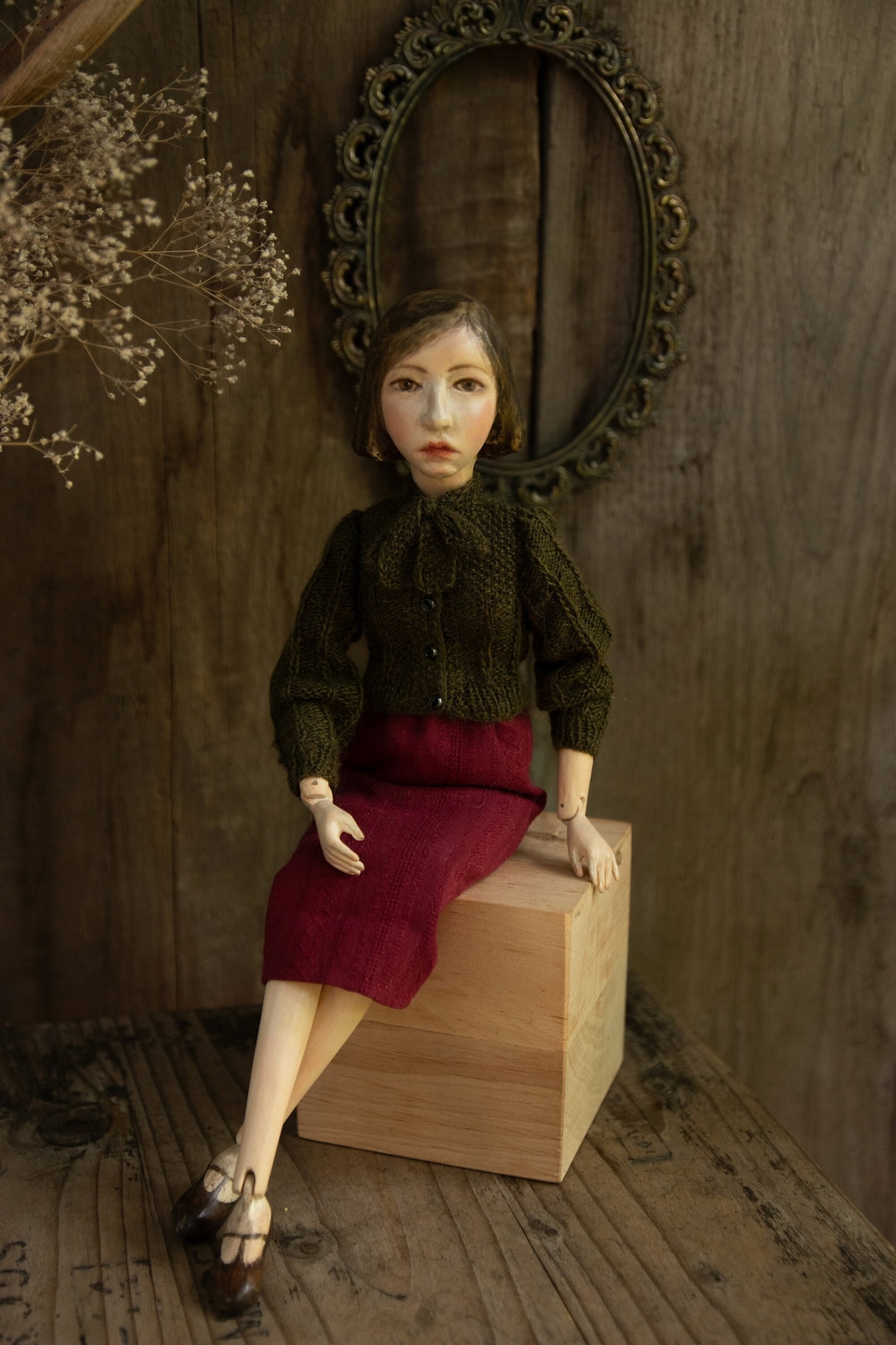Artist Wooden Doll Ooak Wooden Doll Articulated Doll - Etsy