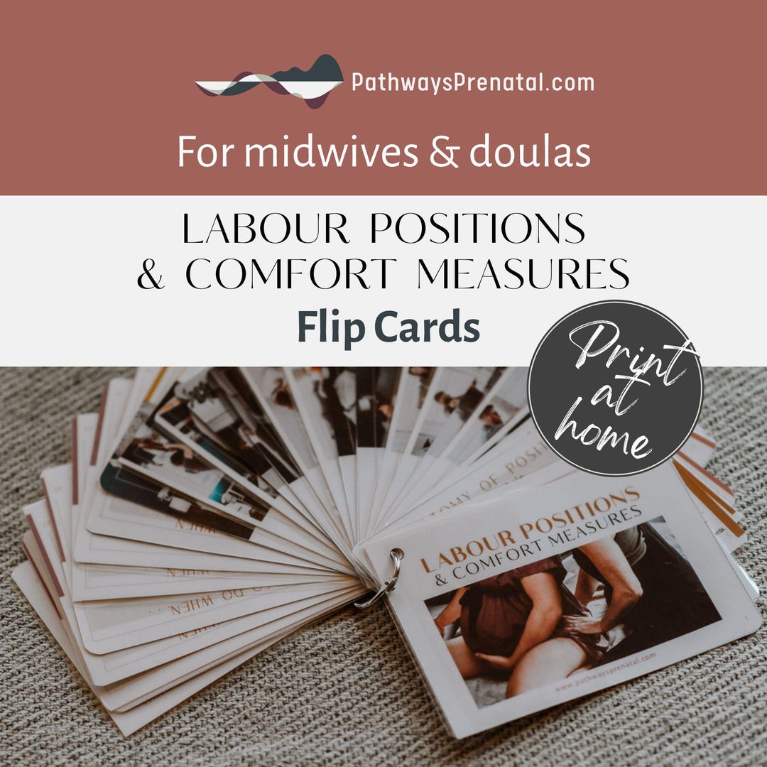 Labour Positions and Comfort Measures Flip Cards. Labor Positions for ...