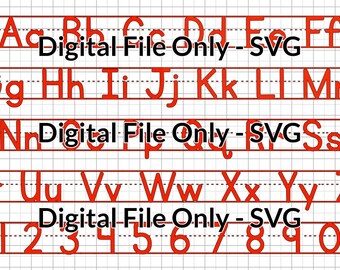 Tracing Numbers Svg | Etsy
