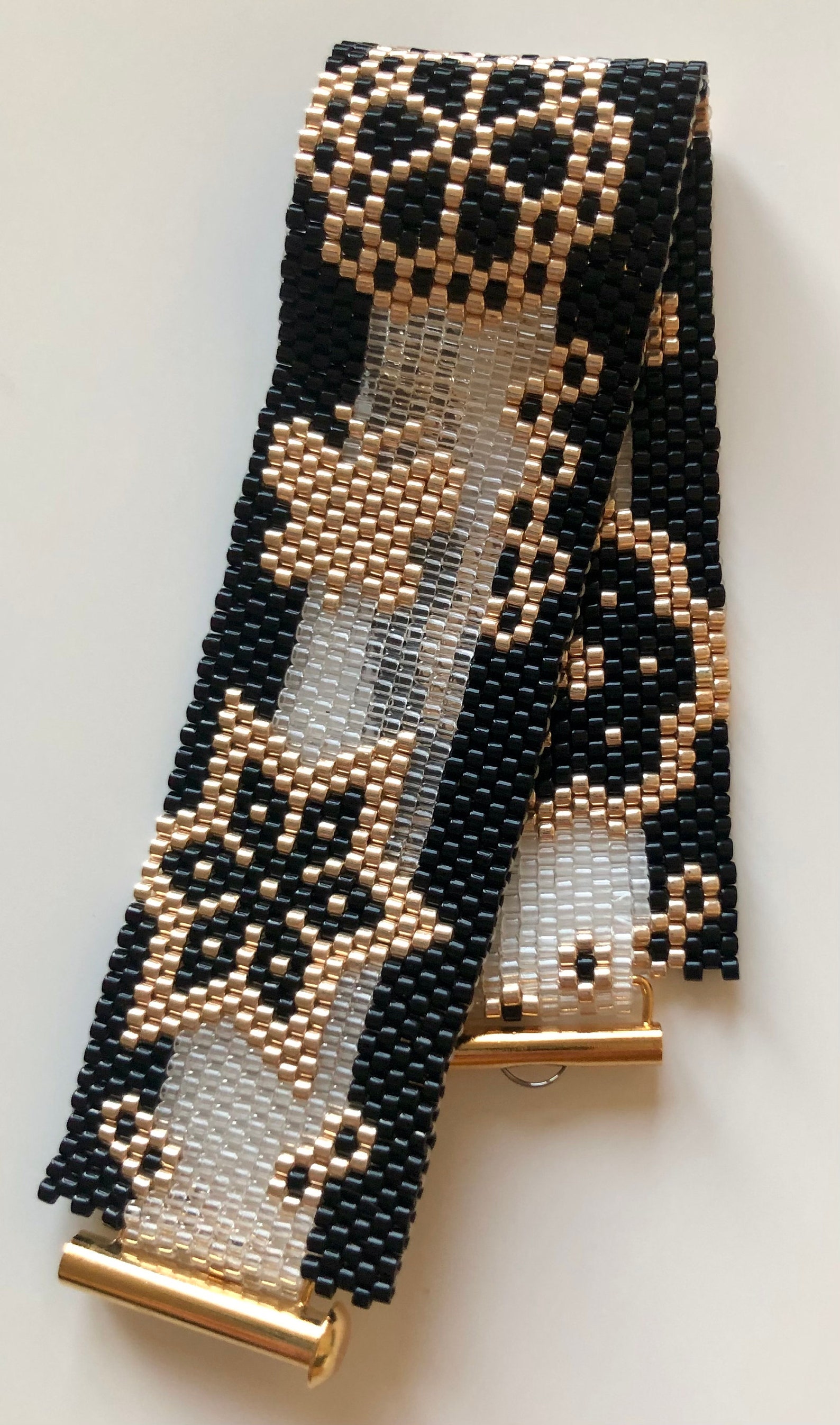 Golden Flowers Even Count Peyote Pattern | Etsy