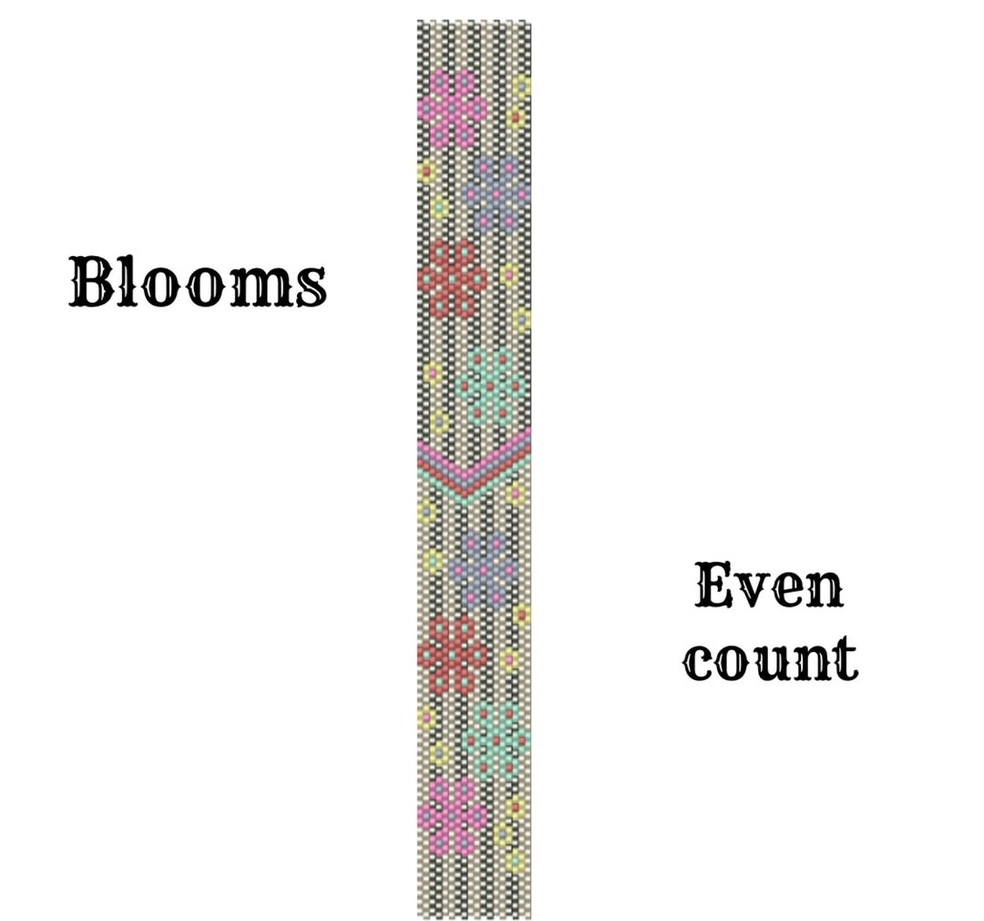 Blooms Even Count Peyote Pattern - Etsy