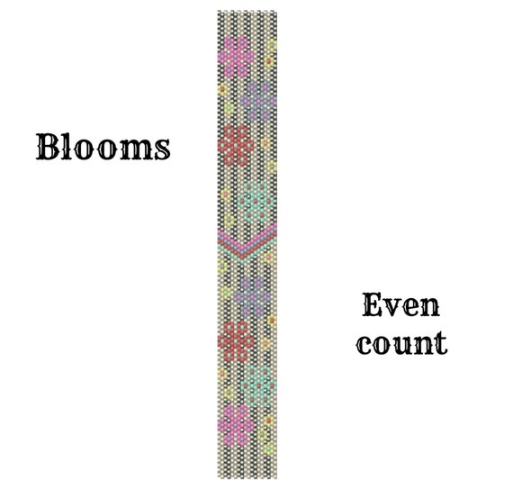 Blooms Even Count Peyote Pattern - Etsy