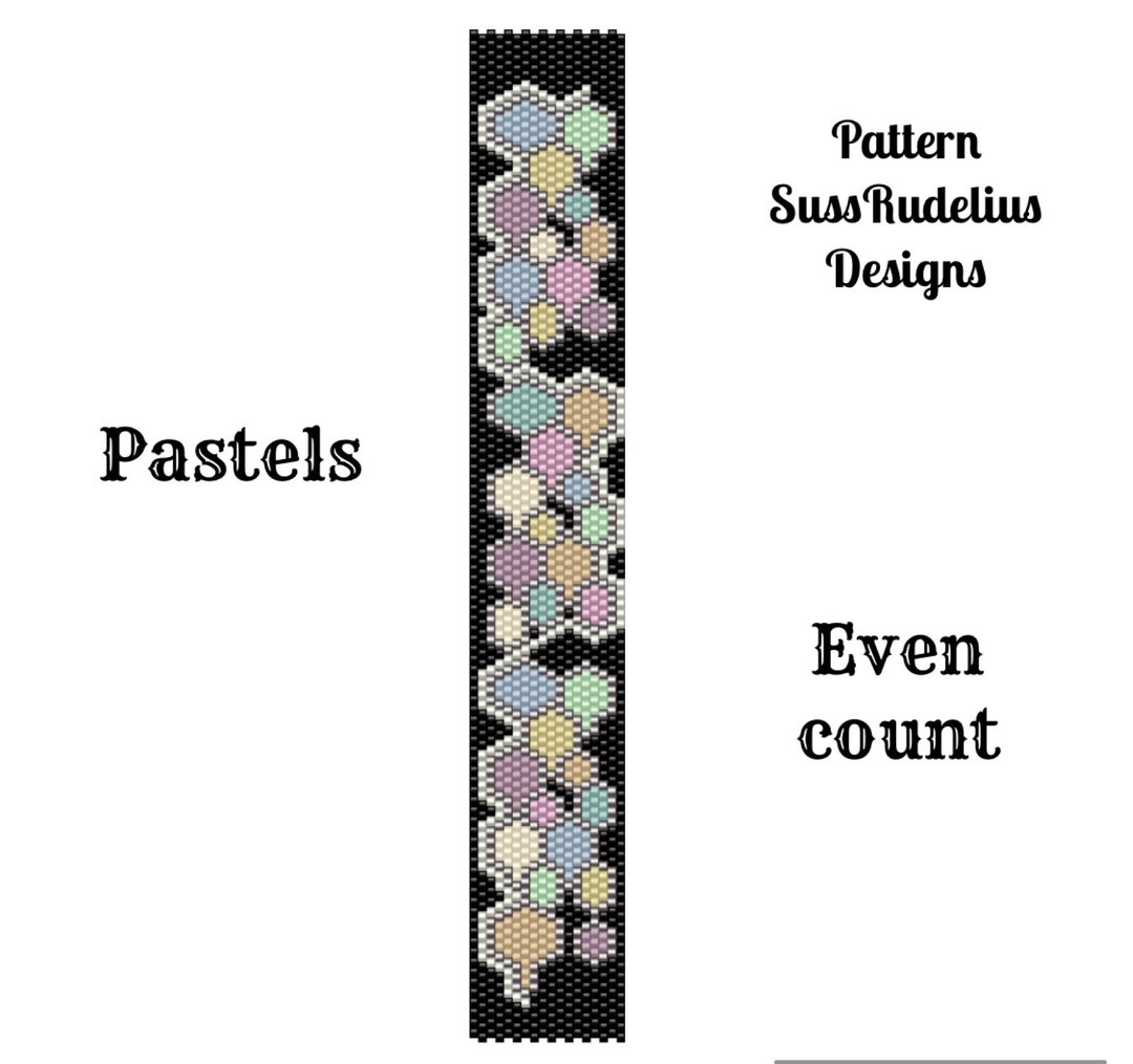 Pastels Even Count Peyote Pattern - Etsy