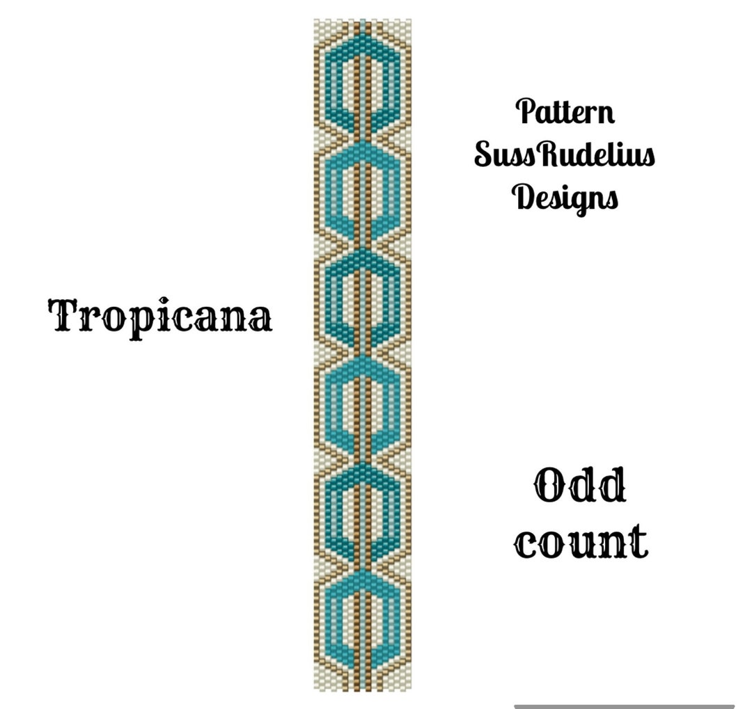 Tropicana Odd Count Peyote Pattern - Etsy