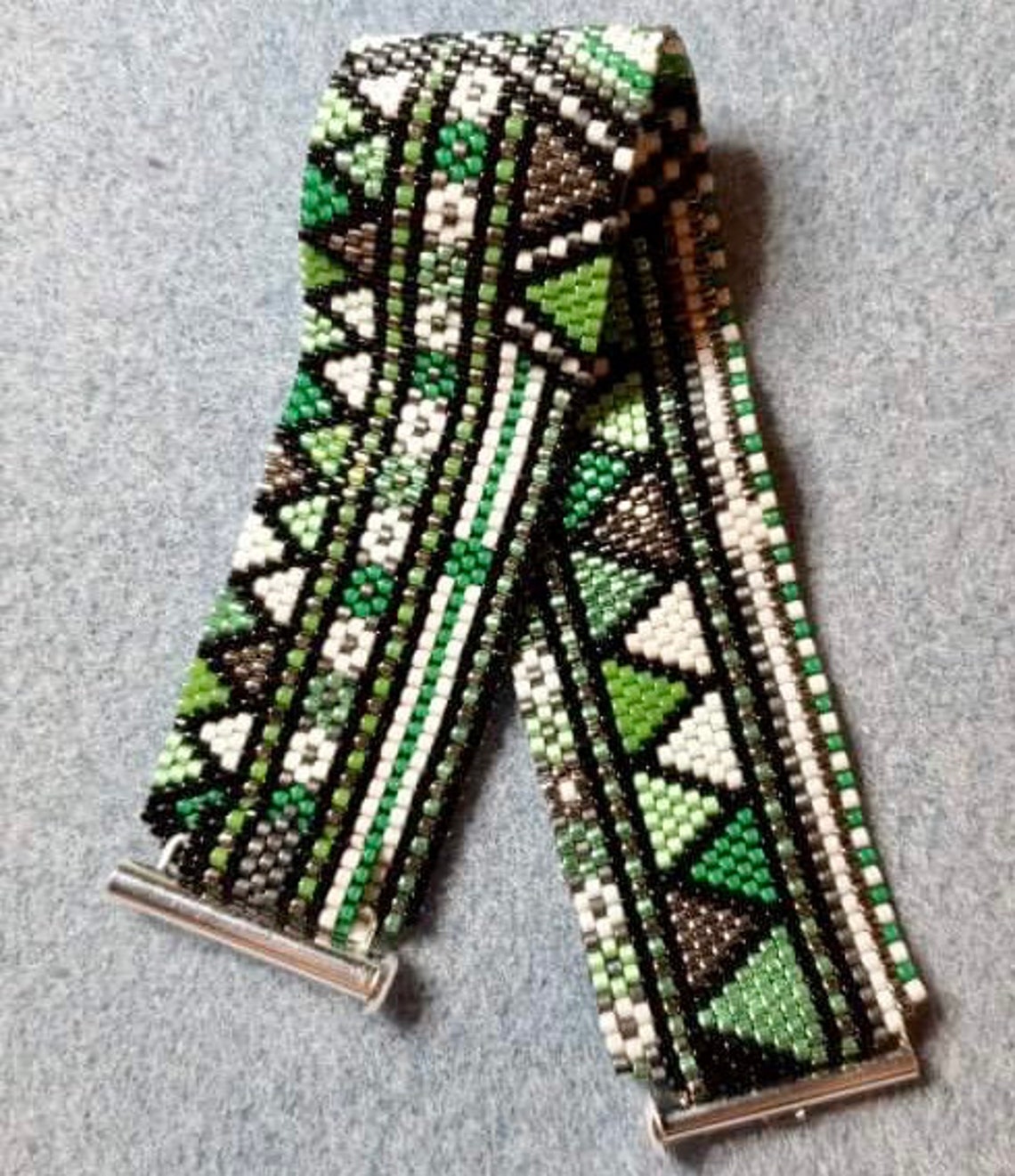 Jade even count peyote pattern | Etsy