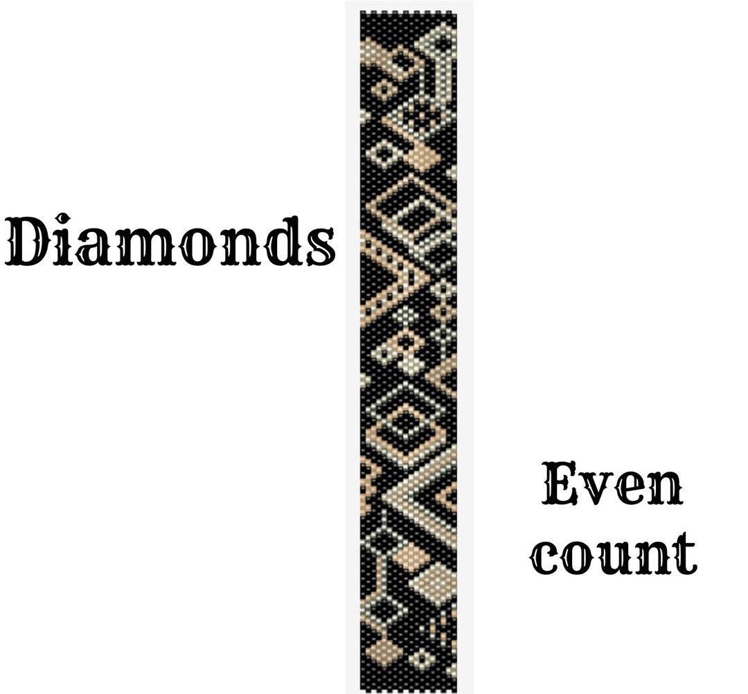 Diamonds Peyote Bracelet Pattern - Etsy