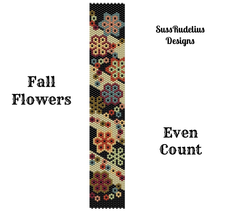 Fall Flowers Even Count Peyote Pattern - Etsy