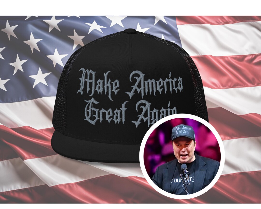 Trump 2024 Dark Goth Gothic MAGA Classic Trucker Hat Make America Great ...