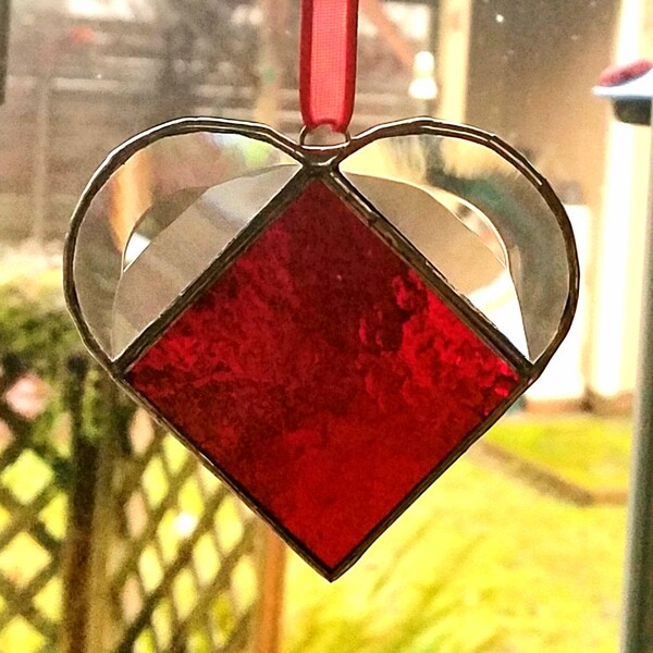 Beveled Glass Heart - Etsy