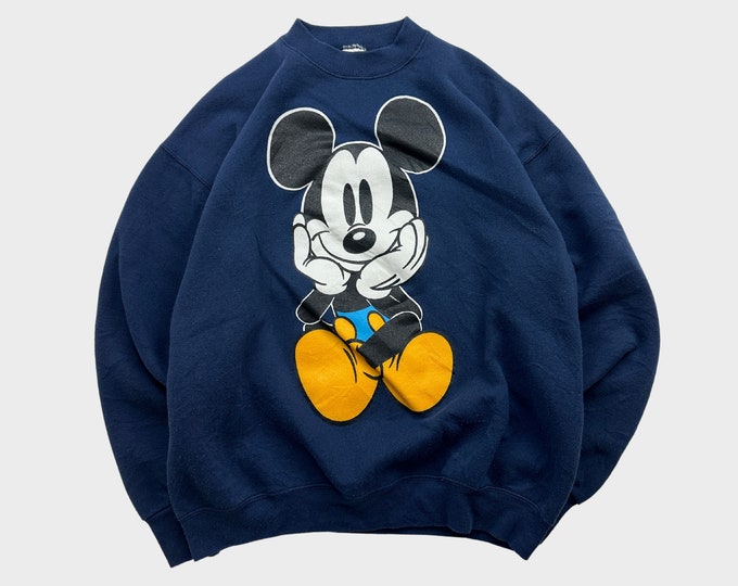 Vintage 90s Mickey Mouse Disney Front and Back Graphic Crewneck ...