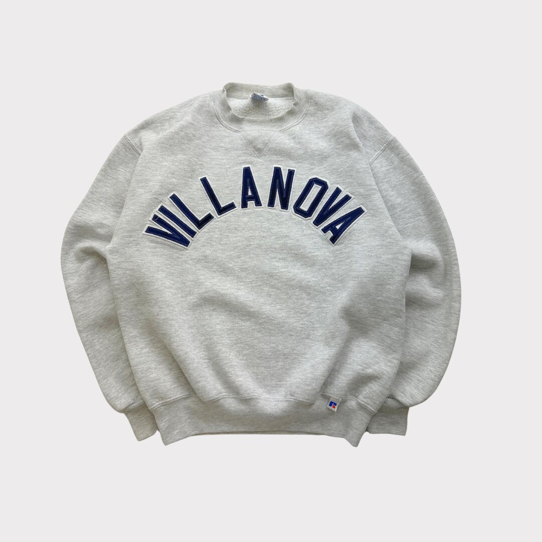Vintage 90s Villanova Collegiate Russell Athletic Embroidered Crewneck ...