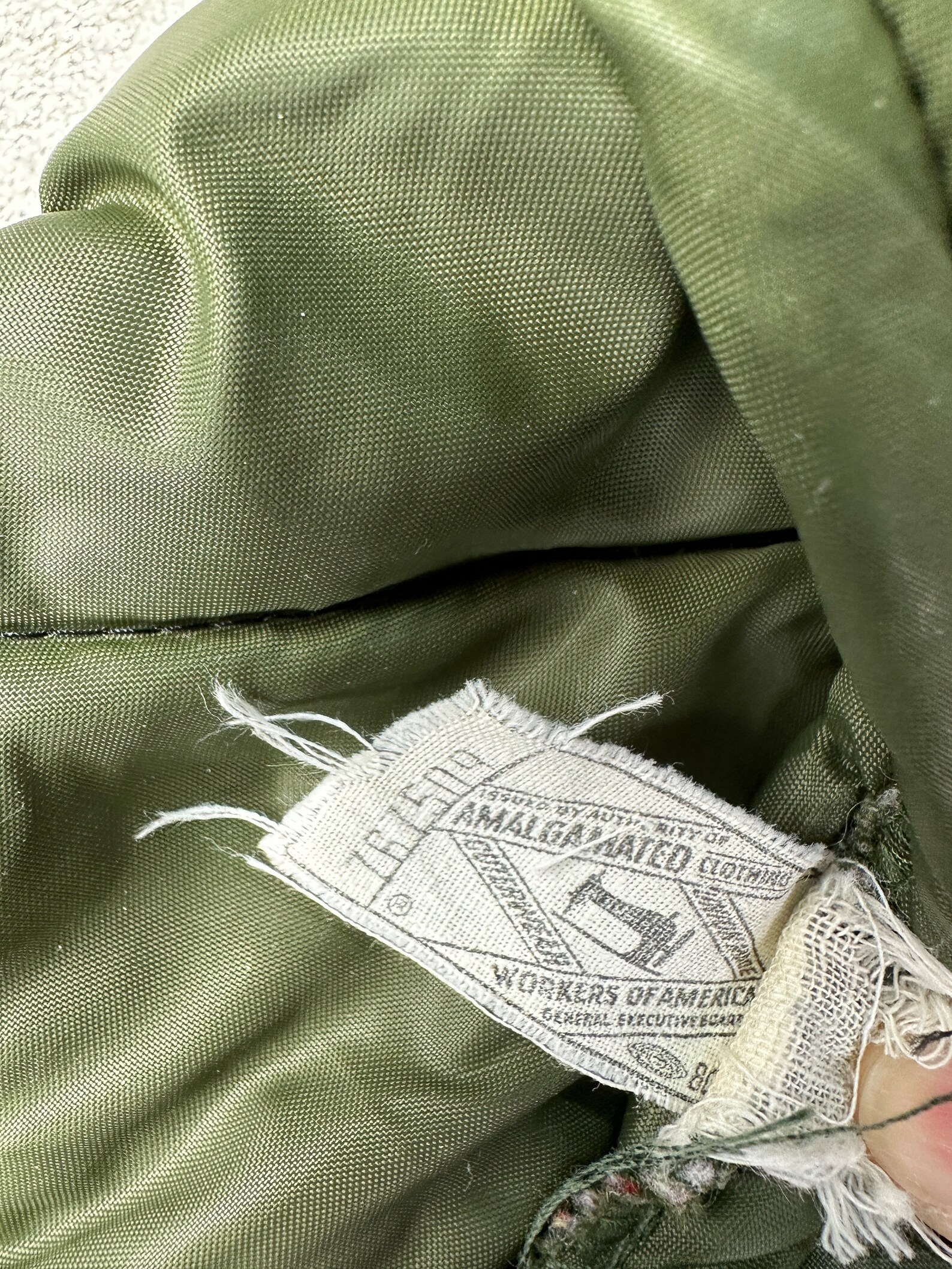Vintage 70s/80s Dan Jac Army Green Quilt Insulated Liner Jacket ...