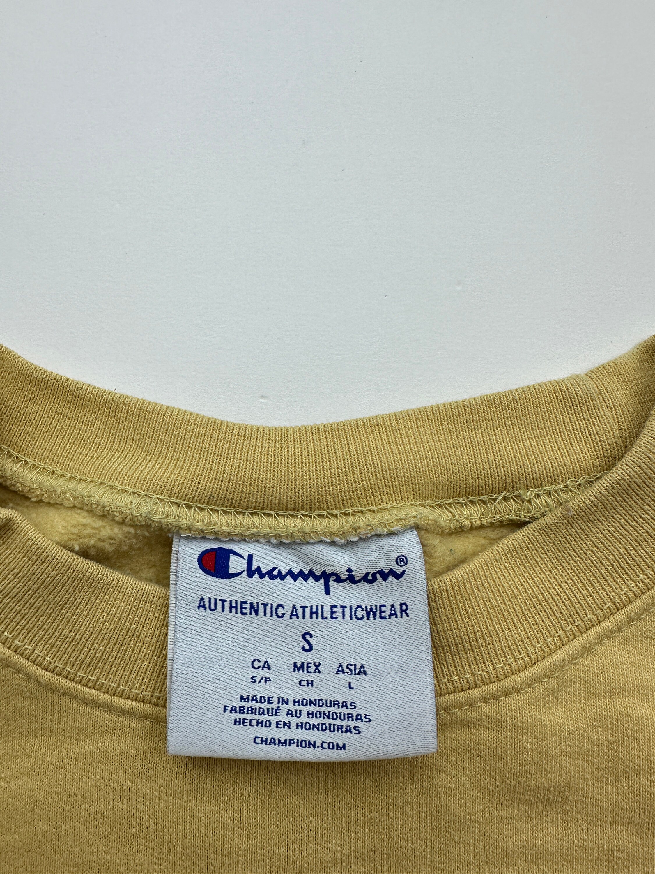 Vintage 2000s University of Notre Dame Muted Mustard Yellow Champion ...