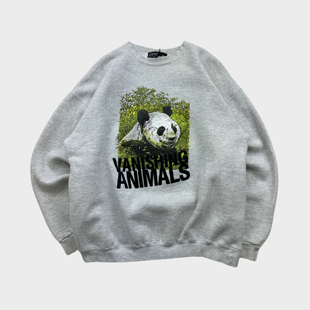 Vintage 90s WWF Vanishing Animals Panda Graphic Crewneck Sweatshirt - Etsy