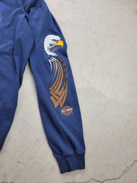 Vintage 90s RARE Harley Davidson Motorcycle Freedom o… - Gem