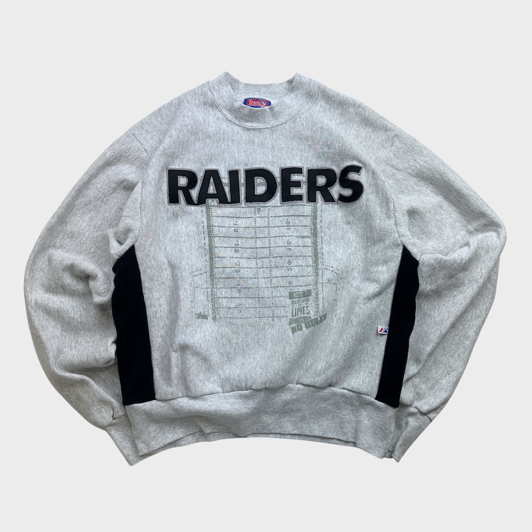Vintage 90s Oakland Raiders Team NFL Majestic Embroidered Graphic ...